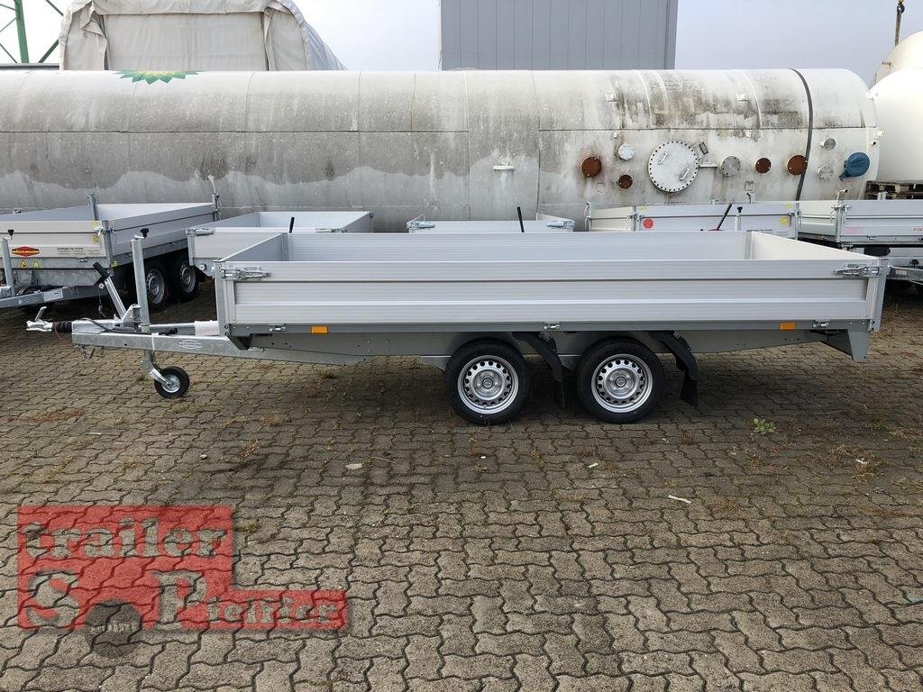 Böckmann HL-AL 3718/27 F - Niedrig Alu - Hochlader Anhänger - Spannve ...