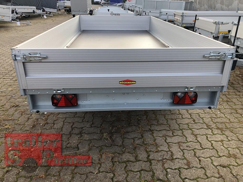 Böckmann HL-AL 3718/27 F - Niedrig Alu - Hochlader Anhänger - Spannve ...