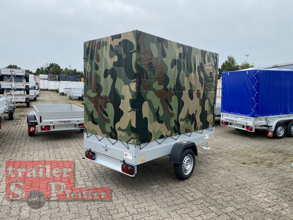 TPV TL-EU3 Anhänger 750 kg - 100 KM/H - PKW Anhänger - Hochplane Camo ...
