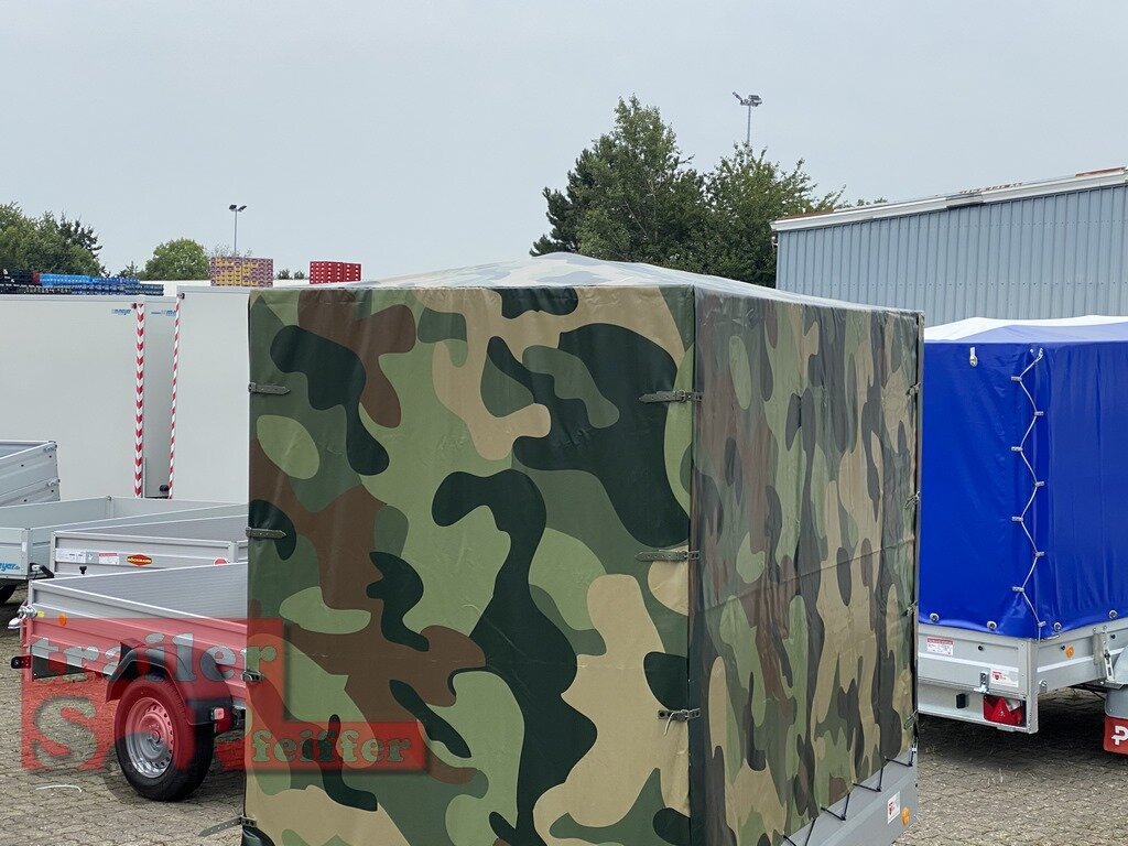 TPV TL-EU3 Anhänger 750 kg - 100 KM/H - PKW Anhänger - Hochplane Camo ...