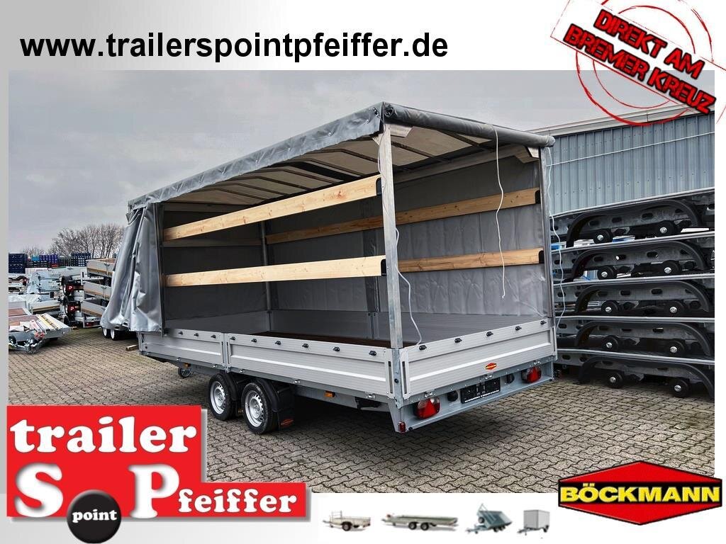 Böckmann HL-AL 5121/35 F Alu - Hochlader Anhänger - mit Hochplane SP ...
