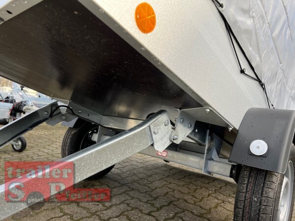 TPV KD-EU2 Anhänger mit klappbarer Deichsel - Hochplane TPSP - Spitzd ...