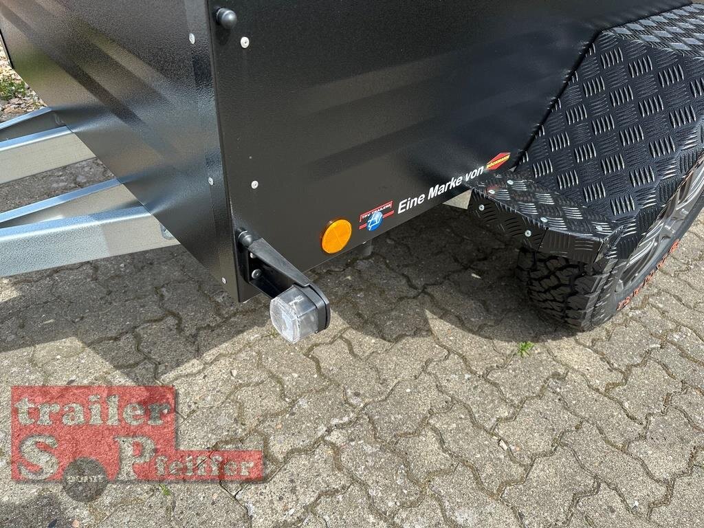 TPV KT-EB2 Offroad PLUS SCHWARZ Koffer / Deckel Anhänger mit verstärk ...